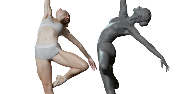 Female Ballet Dancer Reference Pose 017